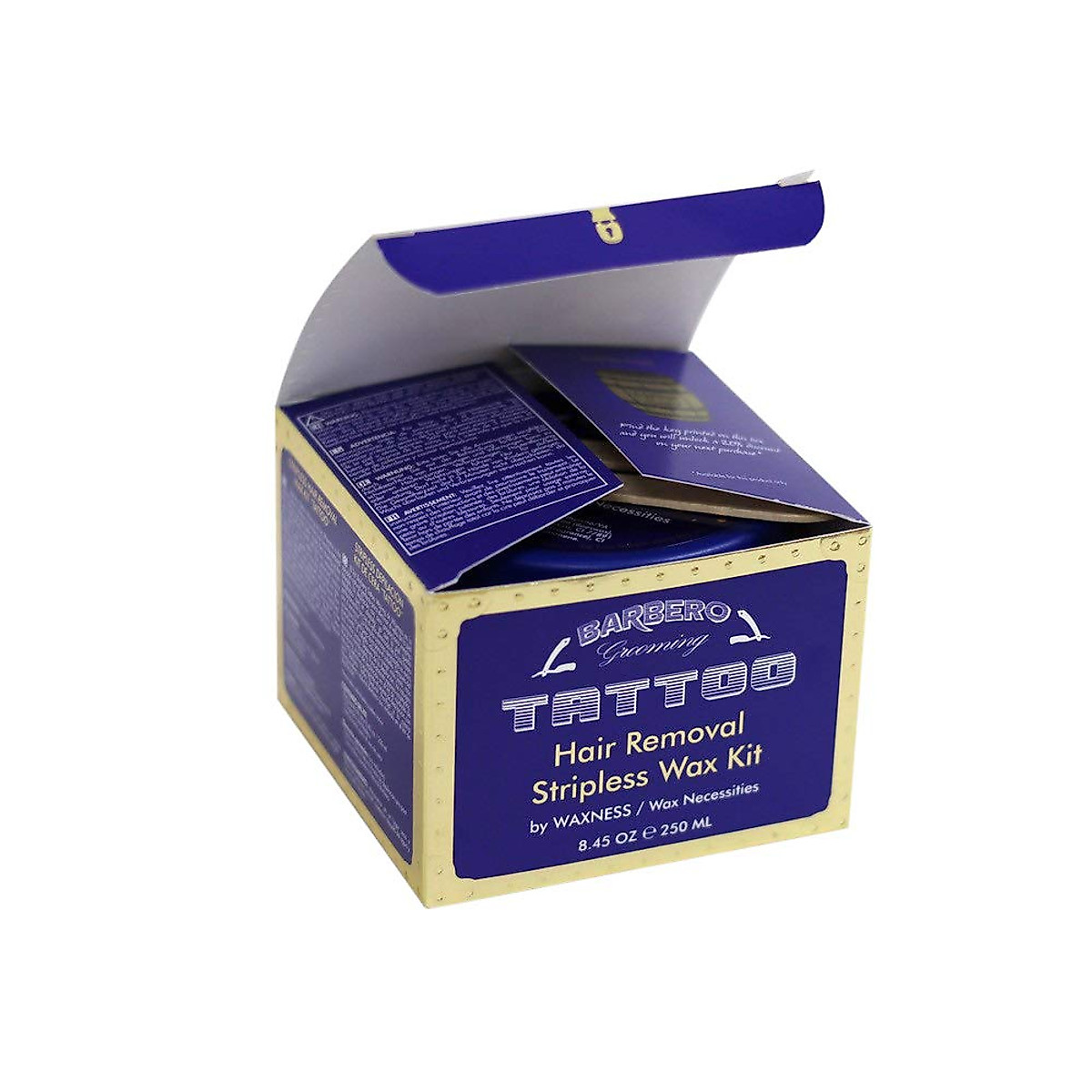 Waxness Premium Gold Microwavable Hair Removal Stripless Wax Kit 8.45 Ounces