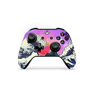 ZOOMHITSKINS Controller Skin Compatible with X1 S and X1 X, Vinyl Sticker Technology, Big Great Wave Art Hokusai Japan Kanagawa, Durable, Bubble-Free, Goo-Free, 1 Skin, Made in The USA