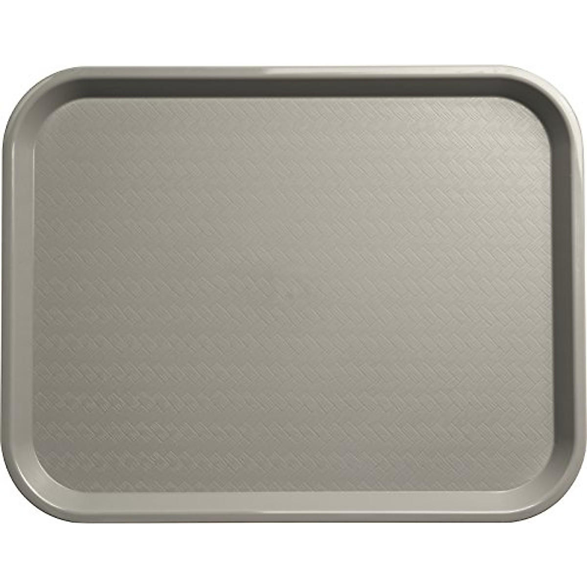 Carlisle FoodService Products Cafe Plastic Fast Food Tray, 14&quot; x 18&quot;, Gray, (Pack of 12)