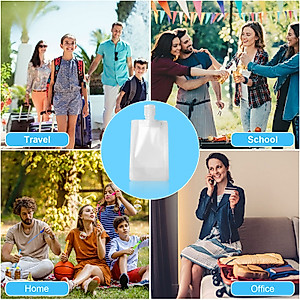 OUFAN Travel Size Pouches for Toiletries,TSA Approved Leak-proof Travel Portable Fluid Packing Bags with Labels for Shampoo, Conditioner, Lotion (20PACK)