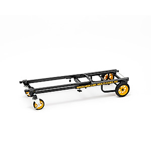 Rock-N-Roller R2RT (Micro) 8-in-1 Folding Multi-Cart/Hand Truck/Dolly/Platform Cart/26" to 39" Telescoping Frame/350 lbs. Load Capacity, Black