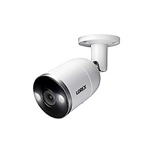 Lorex 4K Ultra HD Indoor/Outdoor Active Deterrence Add-On Metal IP Security Camera with Smart Motion Plus, 150ft Night Vision, Color Night Vision, Two-Way Talk Audio [Requires Recorder]