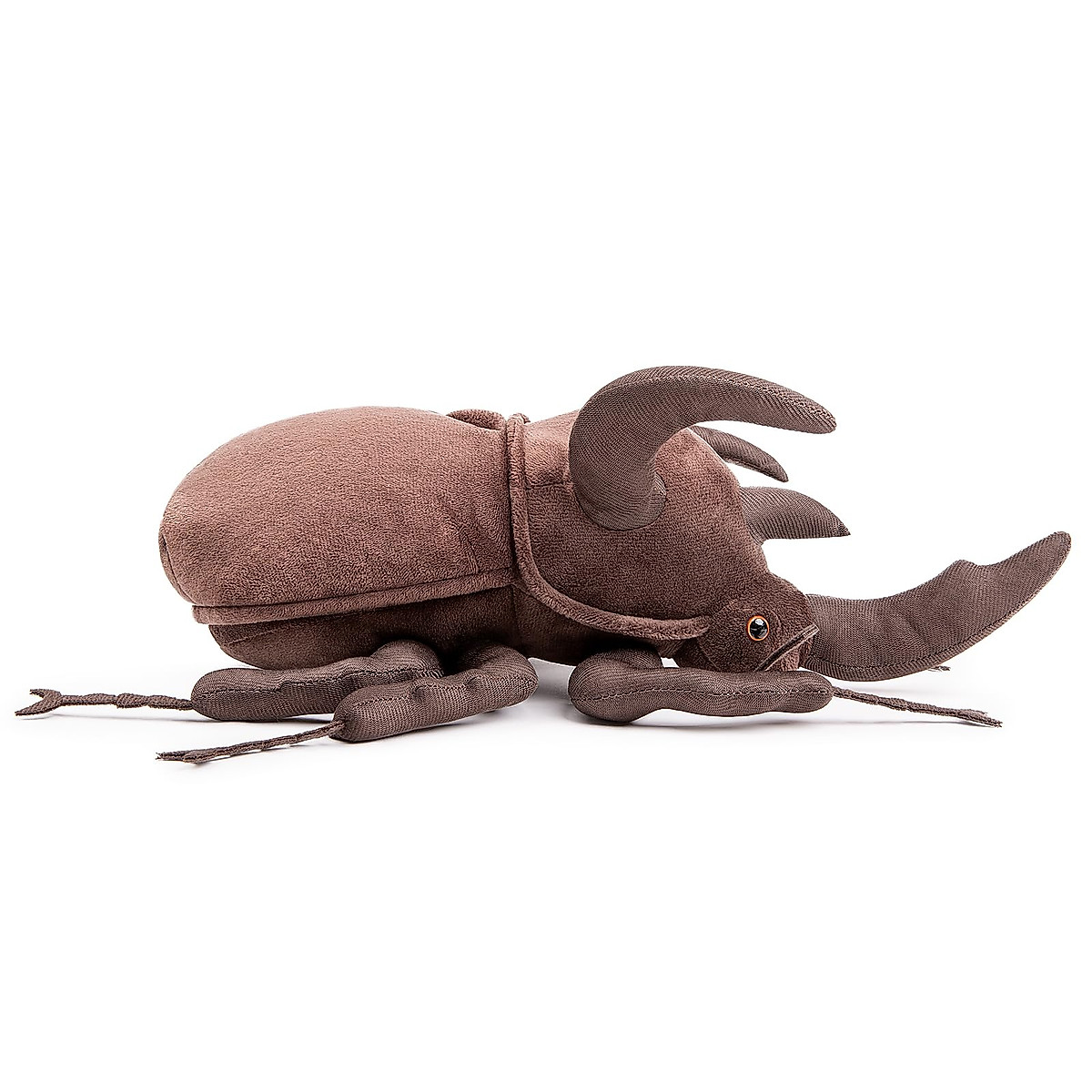 ZHONGXIN MADE Simulation Atlas Beetle Stuffed Plush Toy - 10" Realistic Chalcosoma Atlas Animal Insect Beetle, Soft Crustaceans Animals Model, Unique Beetle Toys Model Dolls Gifts for Kids