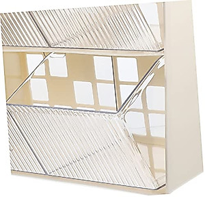 ULDIGI Tea Bag Storage Box Plastic Organizer Box Locker Organizer Shelf Desk Top Shelf Stand Tea Bag Storage Bin Tea Bag Holder Coffee Sugar Bag Organizer Coffee Bag Holder Tea Bags Stand