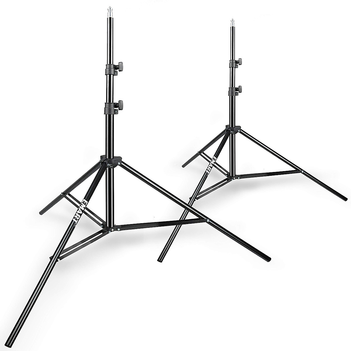 EMART 8.5 Ft Light Stand for Photography, 2 Pack Portable Photo Video Lighting Tripod with Carry Case for Speedlight, Flash, Softbox, Strobe, Camera, Selfie, Photographic Portrait