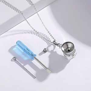 TUGHRA Cremation Jewelry for Ashes for Women 925 Sterling Silver Urn Necklaces for Human Ashes Moonstone Memorial Necklaces for Ashes Keepsake Jewelry Gifts