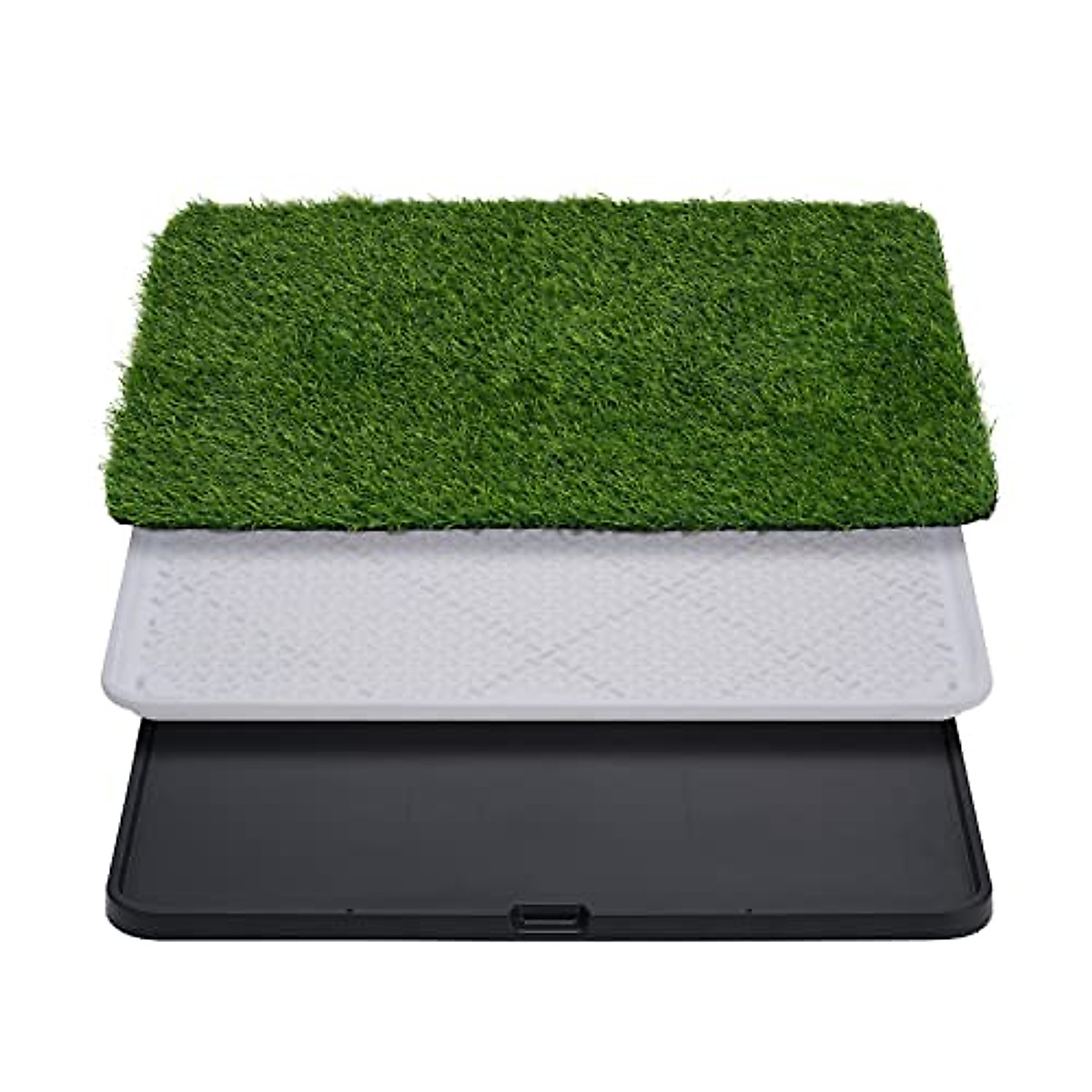 Dog Grass Pad with Tray, Artificial Grass Pee Pad, Reusable Training Potty Pad for Indoor and Outdoor Use