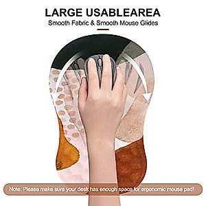 iCasso Mouse Pad with Wrist Rest, Ergonomic Mouse Pad,13x8 inch Pain Relief Keyboard Wrist Rest, Comfortable Memory Foam Mousepad with Non-Slip PU Base Mouse Pads for Desk Computer Home Office