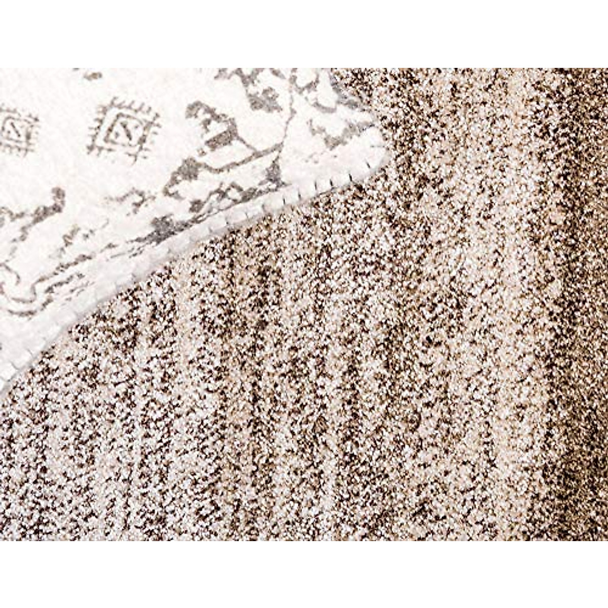 Unique Loom Del Mar Collection Area Rug - Abigail (2' 7" x 10' Runner, Beige/ Ivory)