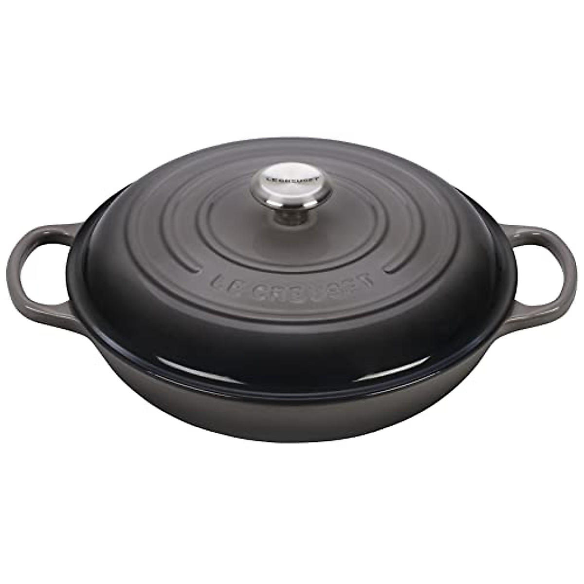 Le Creuset Enameled Cast Iron Signature Braiser, 3.5 qt., Oyster