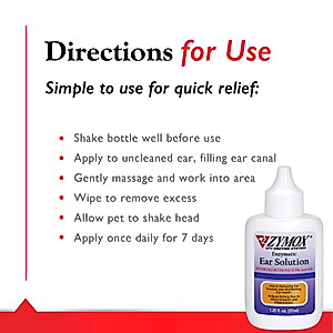 PET KING BRANDS Zymox Ear Solution w/ .5% hydrocortisone and Cleanser Bundle