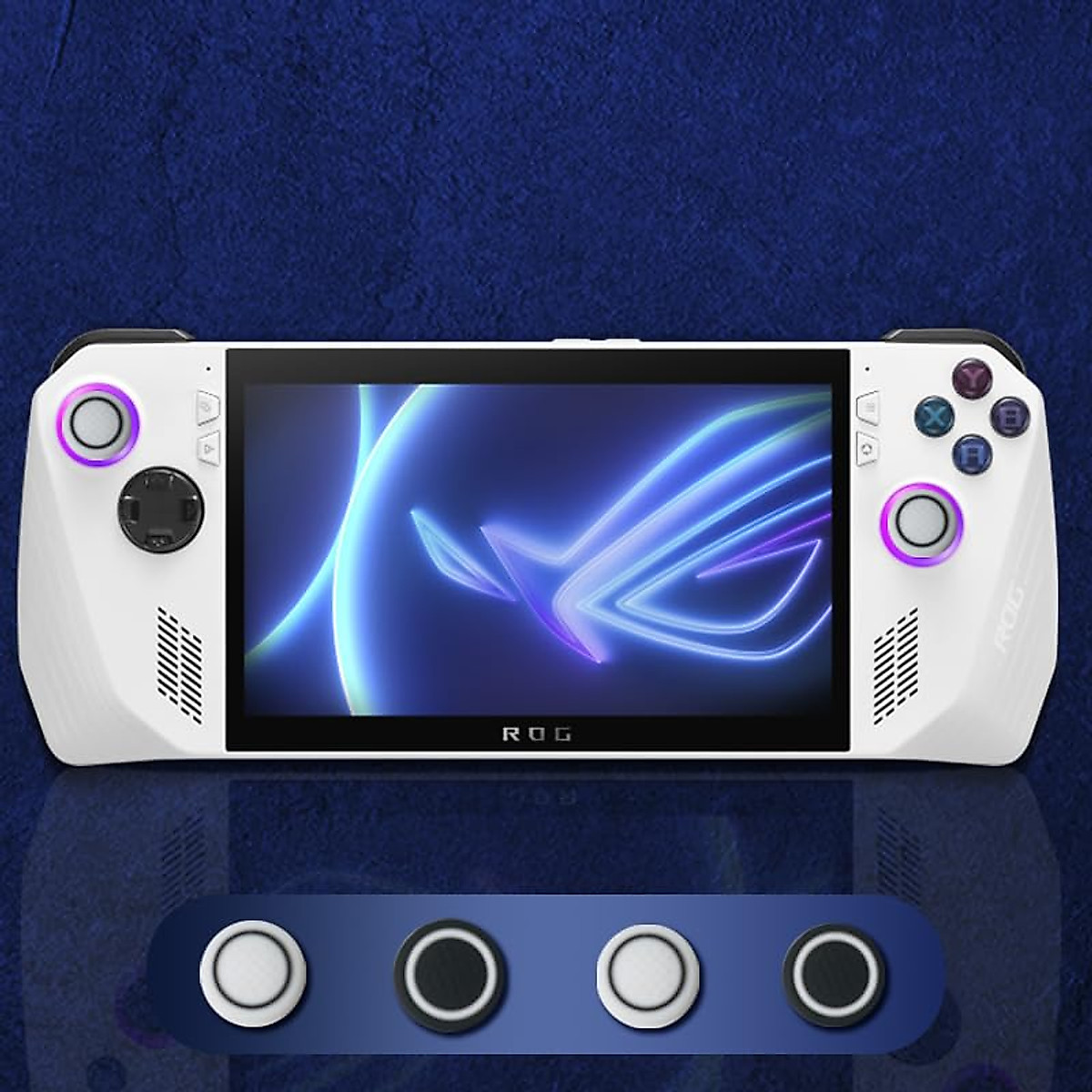 ASUS ROG Ally Thumb Grip Caps, Soft Silicone Joystick Cover Compatible with ASUS ROG Ally - (Two Sets)