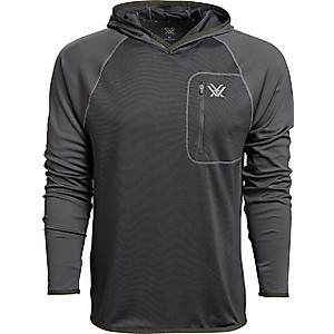 Vortex Optics Weekend Rucker Hooded Long Sleeve Shirt - Charcoal - Large