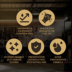 Doc Baileys “Clear” Formula for Any Color Leather- One Step Kit- Conditioner, Cleaner, and Softener- Waterproof, Stain Proof, Maintain and Protect Leather, Vinyl, Canvas, and More- No Sticky Residue