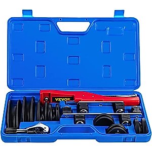 Mophorn Pipe Bender, Tube Bender Kit Hand Tool 1/4 to 7/8 Inch, Refrigeration Ratcheting Tubing Benders 90 Degrees for for HVAC Copper, Aluminum Tubes