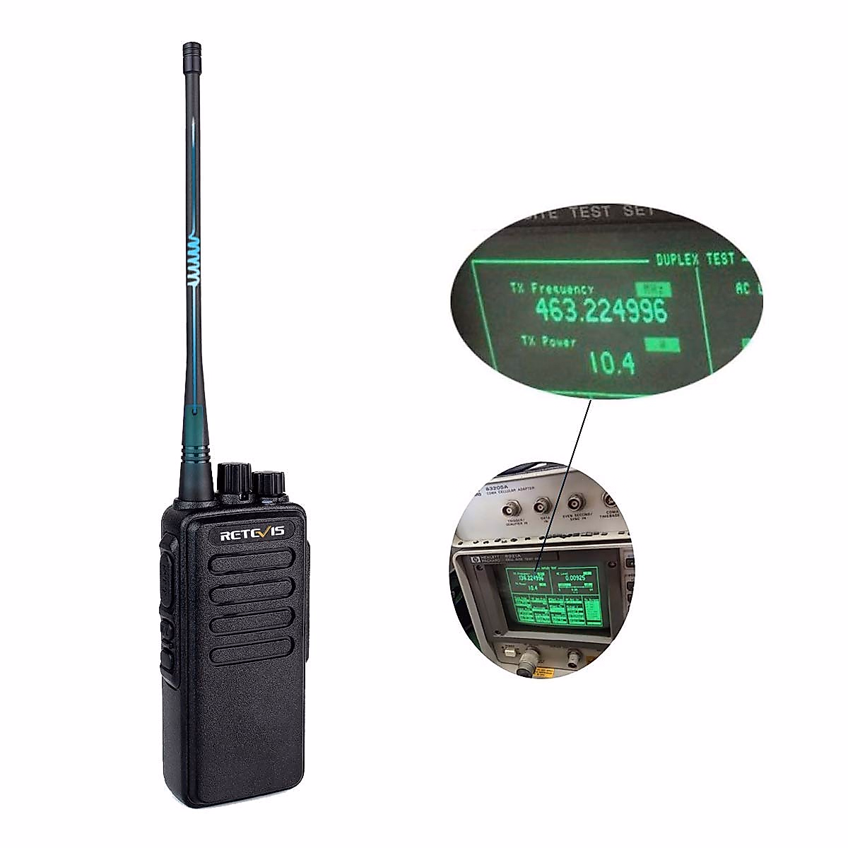 Retevis RT1 Long Range Walkie Talkies,High Power 2 Way Radio with 3000mAh Rechargeable,Emergency Alarm Walkie Talkie for Hunting(2 Pack)