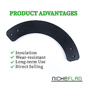 NICHEFLAG 753-04472 Auger Kit Replaces MTD 753-04472 MTD, Auger Replacement Rubber 753-04472 Kit, 753 04472, 735-04032, 735-04033 for Troy-Bilt Squall 2100, 210, 521, 721, 5521 Snow Throwers
