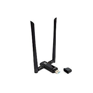 ALFA Network AWUS036ACM Long-Range Wide-Coverage Dual-Band AC1200 USB Wireless Wi-Fi Adapter w/High-Sensitivity External Antenna - Windows, MacOS & Kali Linux Supported