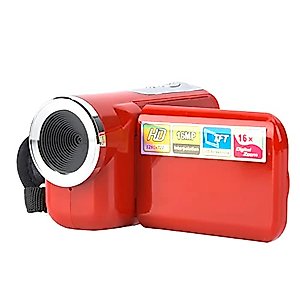 Kids Camera,Durable Digital Camera for Kids,Portable Children Kids 16X HD Digital Video Camera,Small Size Camera for Best Gift for Kids with TFT LCD Sceen Toy (Red)