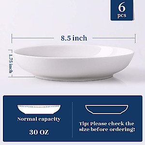 Y YHY 30 oz Pasta Bowls & 10.6" Dinner Plates