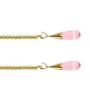 Loom&Pearl Armless Chain Festival Sunglasses with Non-Slip Holds on Ears