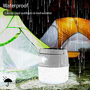 UCGG Solar Camping Lantern, Rechargeable LED Camping Lantern, 4 Light Modes One-Button Switching, Standby Charging Bank, Waterproof, for Hurricane Emergency, Outdoor, Hiking, Home and Car