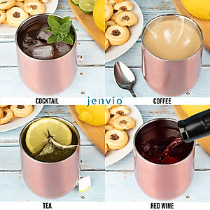 JENVIO Retirement Gifts for Women | 12 Ounce Wine/Coffee Stainless Steel Travel Tumbler/Mug w Sliding Lid Straw and Gift Box | Funny Teacher Coworker Farewell Themed Glass Valentine's Day