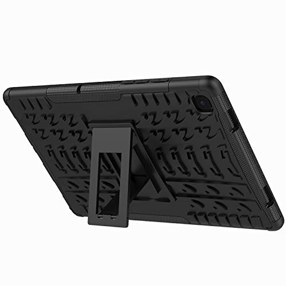 DWaybox for Samsung Galaxy Tab A7 10.4 Case 2020 2022 Released T500 T505 SM-T509 Armor Heavy Duty TPU Soft + PC Hard Rugged Case 2in1 Combo Dual Layer Shock-Absorbing Cover with Stand -Black
