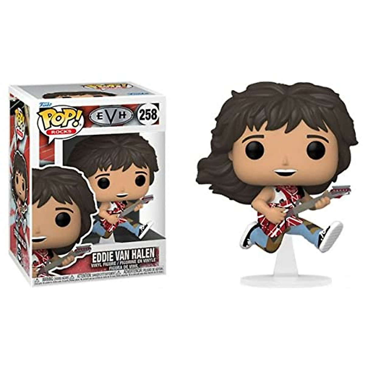POP Rocks: Eddie [Van] Halen with Guitar Funko Vinyl Figure (Bundled with Compatible Box Protector Case)