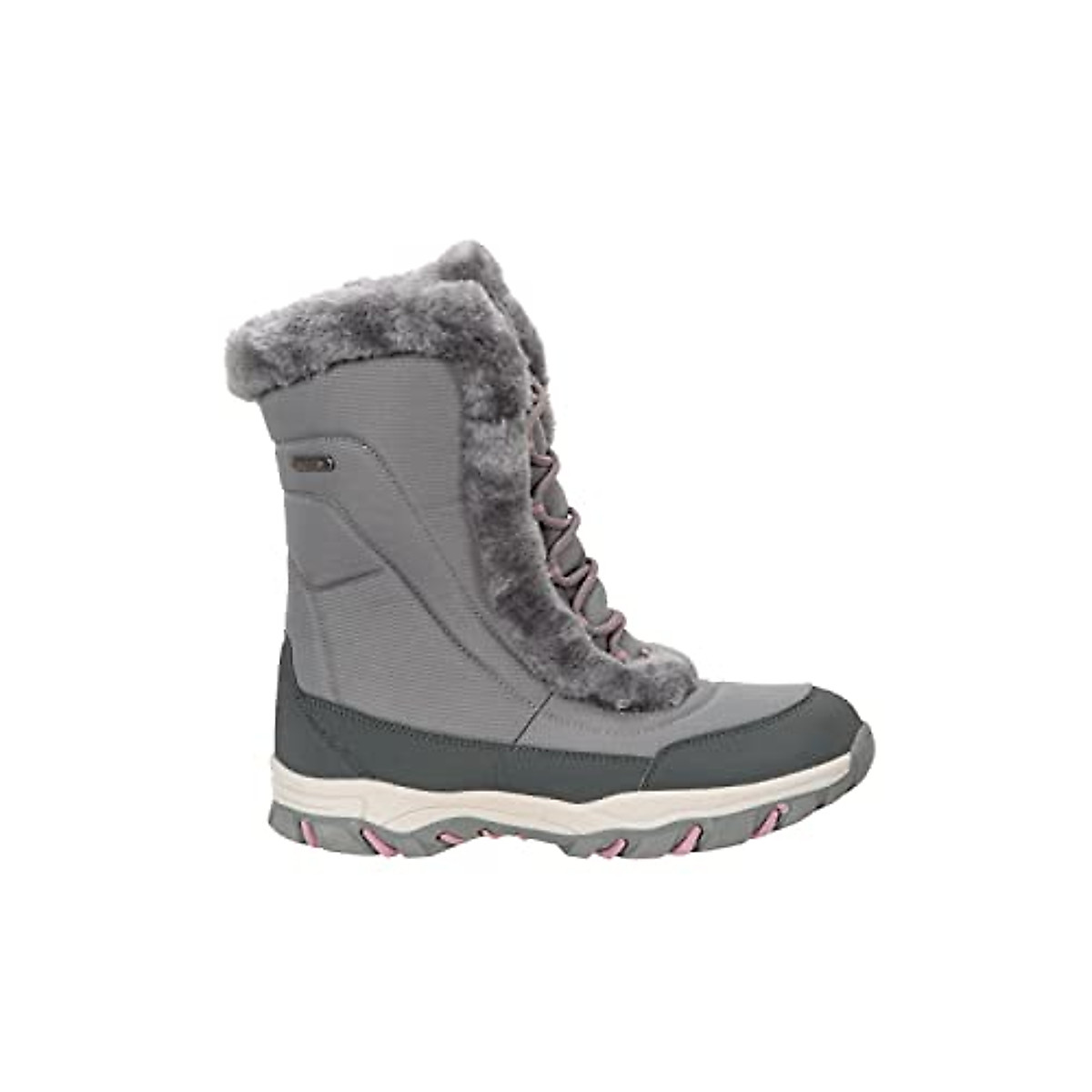 Mountain Warehouse Ohio Womens Snow Boots - Snow Proof Ladies Shoes Light Khaki Womens Shoe Size 8 US