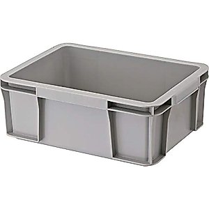 TRUSCO THC-07A-GY THC-07A-GY THC-Shaped Container, Box-Shaped Container, Storage Case, Effective Inner Dimensions 11.8 x 7.7 x 4.9 inches (299 x 196 x 114 mm), Gray