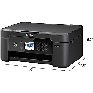 Epson_Printer XP 41 Series, All-in-One Wireless Color Inkjet Printer, Black, Print Copy Scan, 2.4" LCD, Hi-Speed USB, Auto 2-Sided Printing, Voice Activated, with MTC Printer Cable