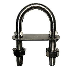 US Stainless Stainless Steel 316 UBolt M10 (3/8") by 90mm Marine Grade
