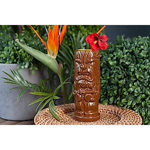 STAR WARS Geeki Tikis Chewbacca Mug | Ceramic Tiki Style Cup | Holds 21 Ounces