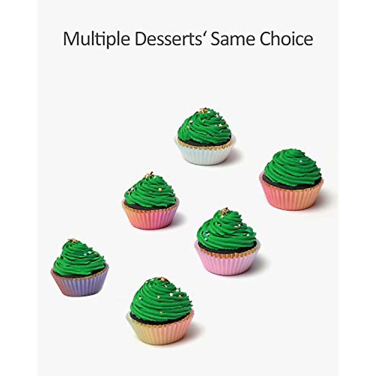 Cupcake Liners Cupcake Cups 300-Count Food Grade Gradint Design Cupcake Papers Baking Cups Cupcake Wrappers qiqee