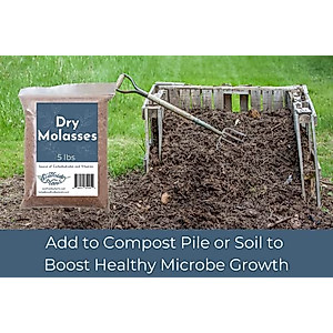 Southside Plants Dry Molasses Plant Fertile Soil - Organic Dried Molasses Powder Boost Health of Your Soil & Pet with Vitamins Carbohydrates - Beneficial Soil for Natural Gardening 5 lb