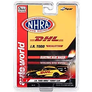 Auto World 347-1 DHL J.R. Todd NHRA Funny Car HO Scale Electric Slot Car