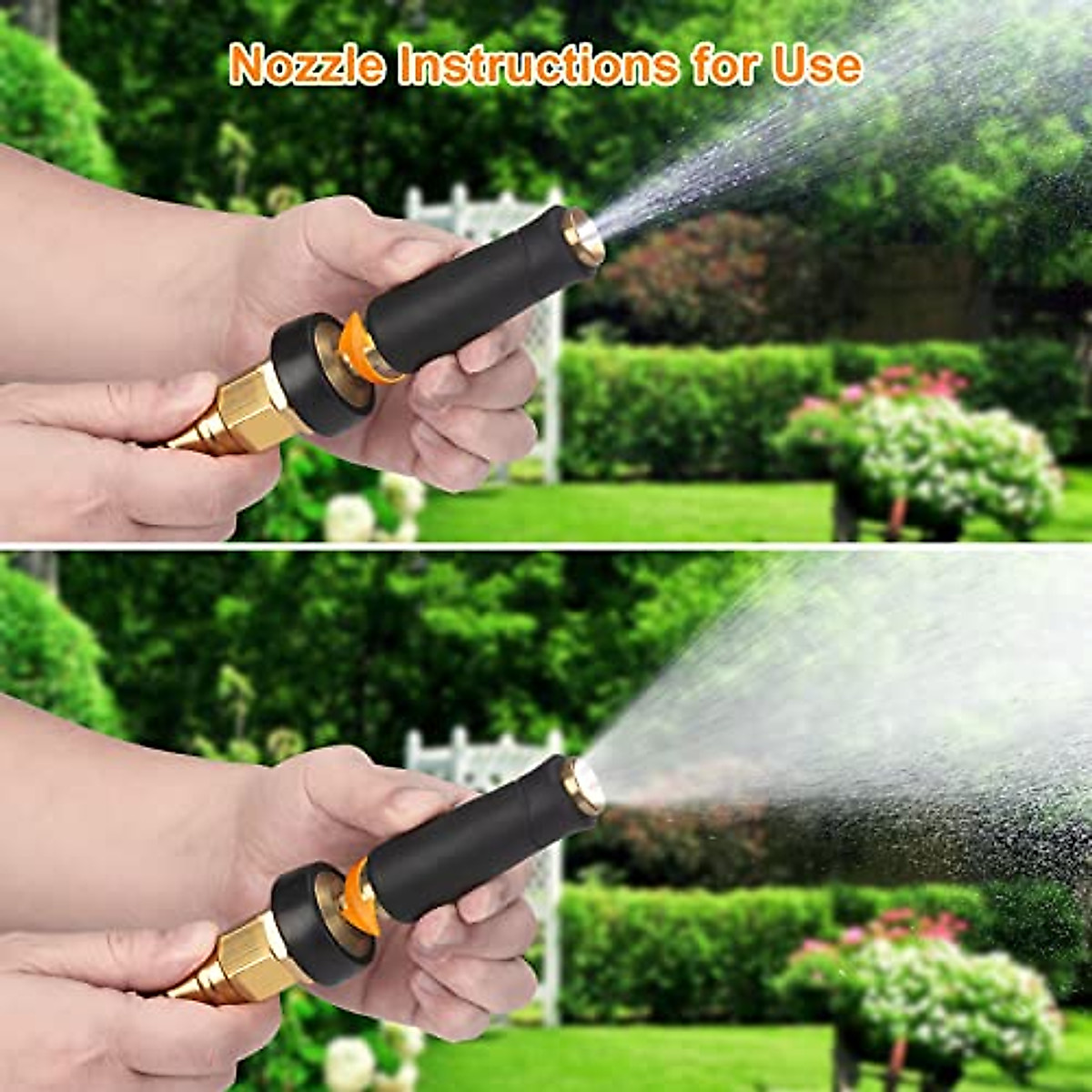 Rosy Earth Water Hose 50ft - Stainless Steel Garden Hose 50 ft no Kink Explosion