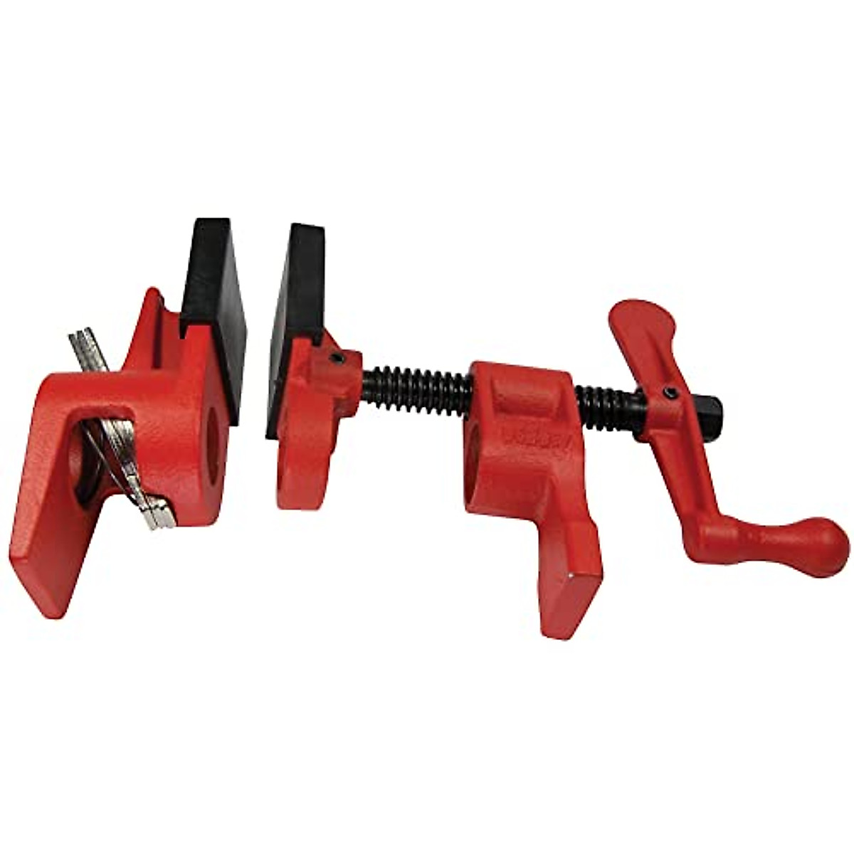 BESSEY PC12-2, 1/2 In. Traditional Style Pipe Clamps - Incredibly Versatile, Easy To Assemble, Indespensable Workshop Clamp For Woodworking, Carpentry, Home Improvement, and DIY Projects