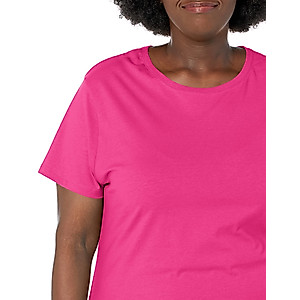 Just My Size Plus-Size Pure Cotton Jersey T-Shirt, Wide Classic Crewneck Tee for Women