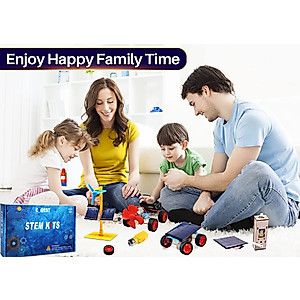 Science Kits for Kids Age 8-12,STEM Projects for Boys,Solar Experiments Toys Gifts for 8-14 Year Old Teen Boys Girls,4-in-1 Building Electric Motor Science Project for Teenage Ages 9 10 11 12 13