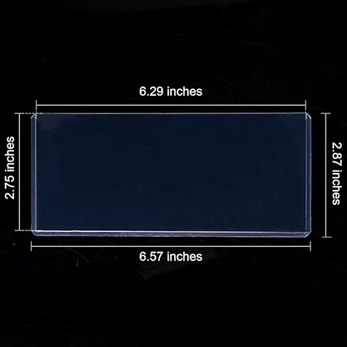 Display Zone Regular Dollar Bill Currency Toploads, Protective Paper Money Sleeves for Collectors, Crystal Clear Plastic Holders for Cash, 40-Count