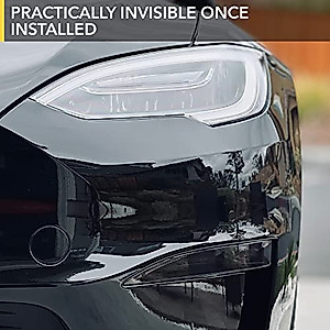TWRAPS Fog Lights Clear Protection Film (PPF) for Tesla Model S/Model X (Plaid & Long Range, Refresh) 10mil
