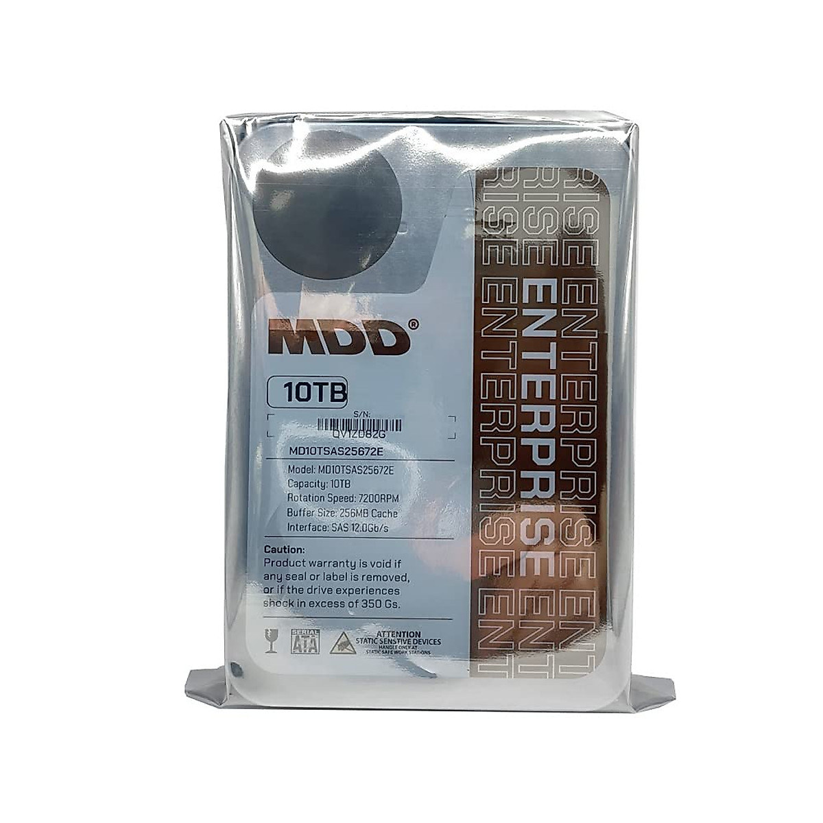 MDD 10TB 7200RPM 256MB Cache SAS 12.0Gb/s 3.5inch Internal Enterprise Hard Drive (MDD10TSAS25672E) - 5 Years Warranty