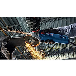 BOSCH GWS10-450 4-1/2 In. Ergonomic Angle Grinder with Slide Switch, Black