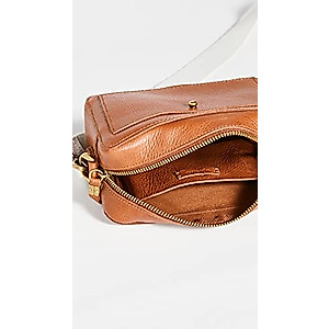 Madewell Women's Transport Camera Bag, English Saddle/Cream Webbing, Tan, One Size