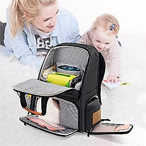 LUXJA Breast Pump Backpack with Pockets for Laptop and Cooler Bag, Pump Bag for Working Mothers (Fits Most Major Breast Pump), Black