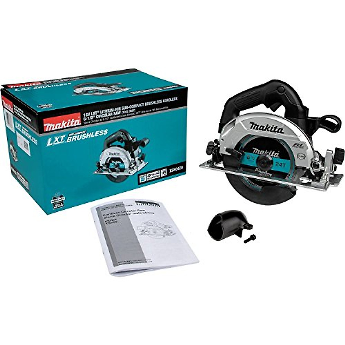 Makita XSH04ZB 18V LXT® Lithium-Ion Sub-Compact Brushless Cordless 6-1/2” Circular Saw, Tool Only