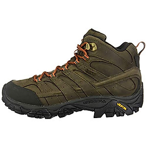 Merrell Men's Moab 2 Prime MID Waterproof Hiking Boot, Canteen, 12
