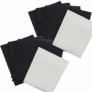 New Replacement Hepa Filter Compatible for Winix Plasma Wave 113050，P150,B151, C545 Air Purifiers,Part Number 1712-0096-00, 2 HEPA Filters + 8 Carbon Pre-Filters